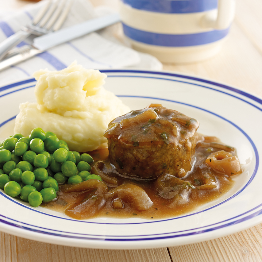 Pork Faggot With Mashed Potato & Peas – Topfire
