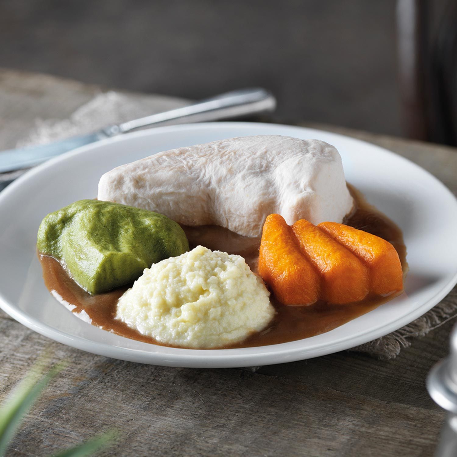 Puréed Chicken & Potato Pie